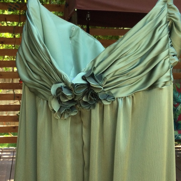 Priscilla of Boston | Dresses | Peridot Green Bridal Or Prom Formal ...